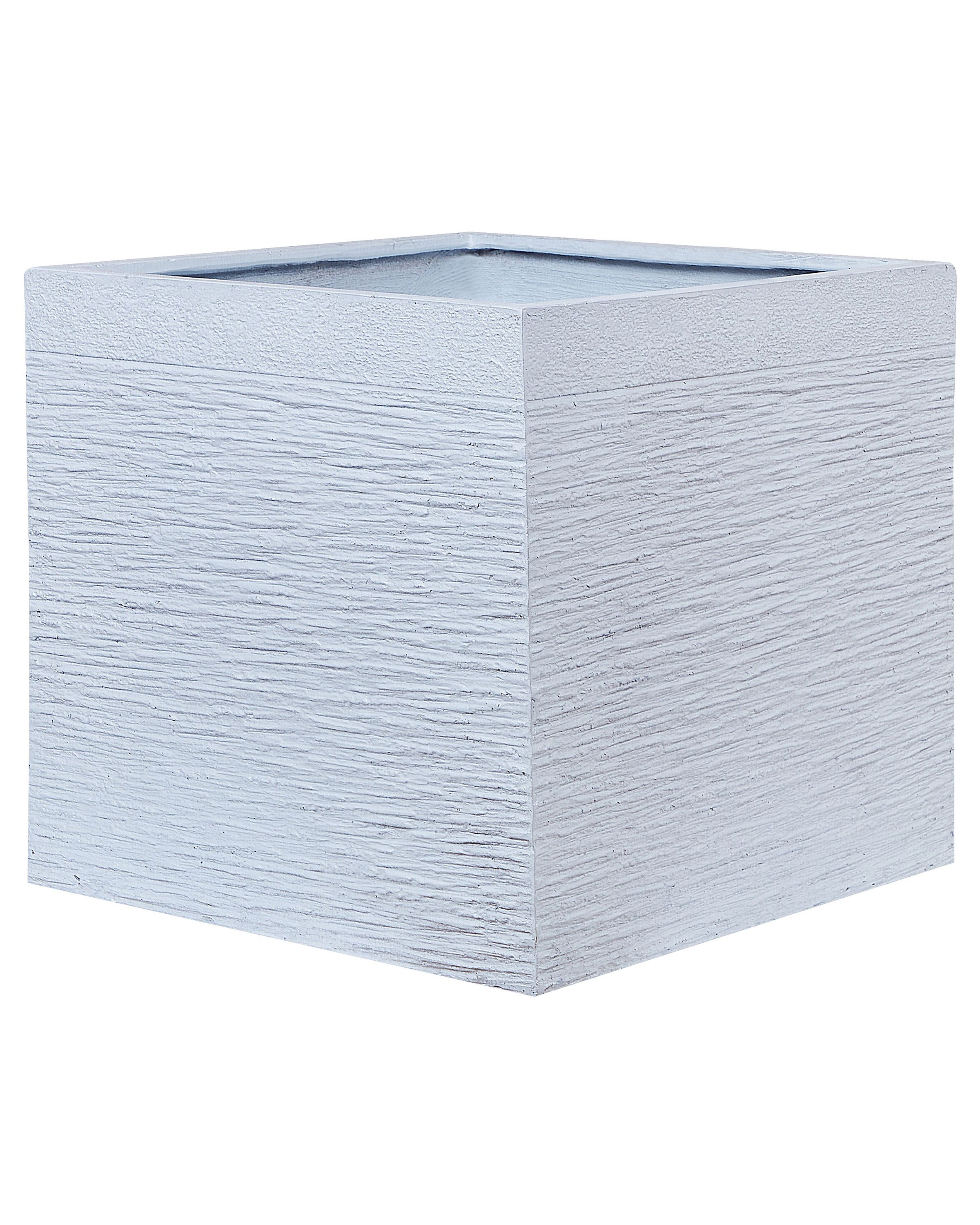 Plant Pot PAROS Ceramic 50 cm White | Beliani.co.uk