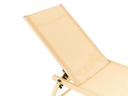 Sun Lounger PORTOFINO Reclining Metal Yellow | Beliani.co.uk