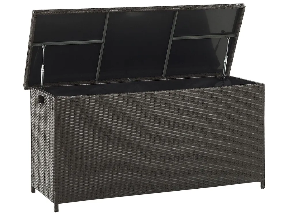 Storage Box MODENA 126 cm 46 cm Brown | Beliani.co.uk