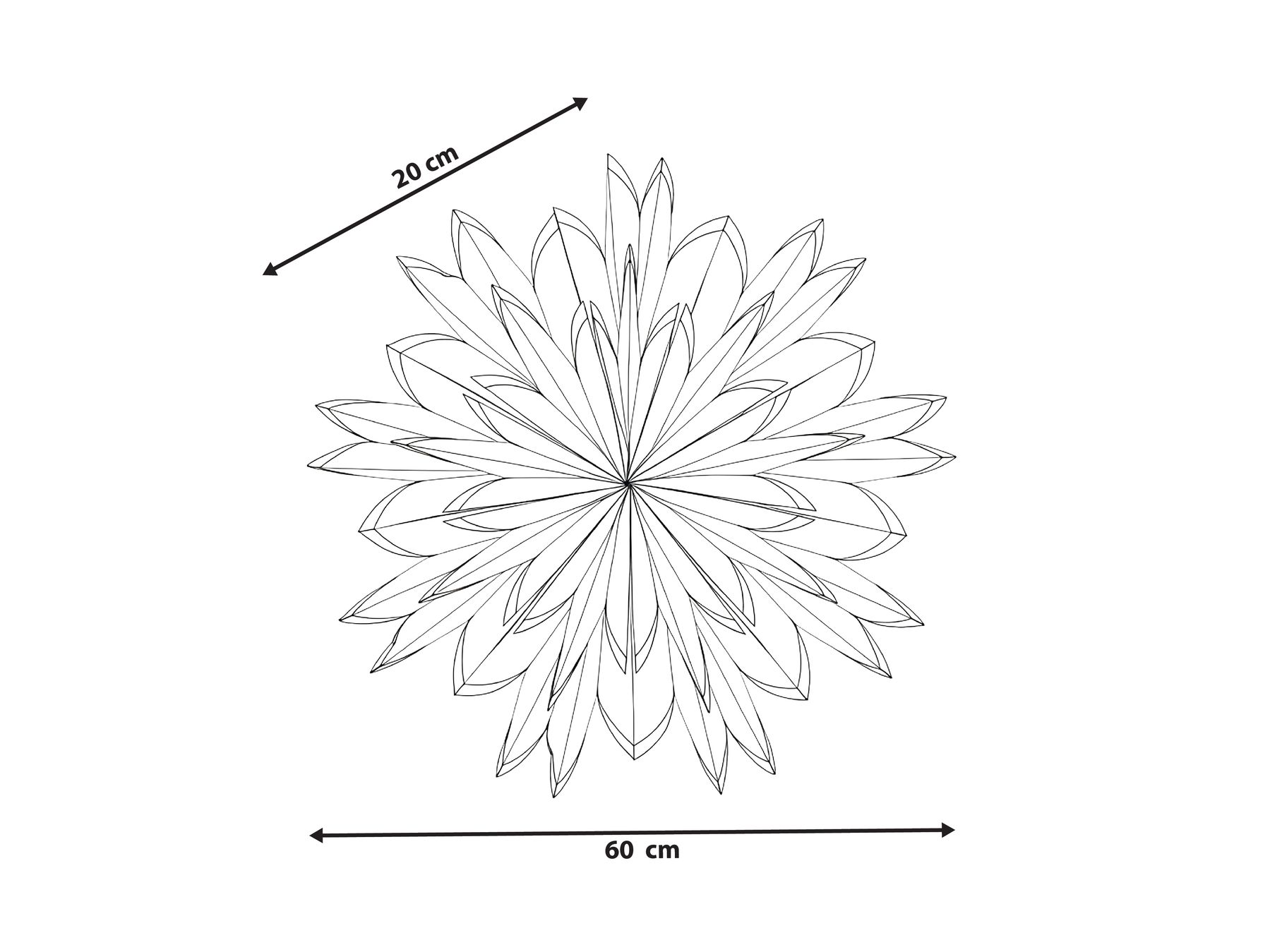 Christmas Decoration SVEDAN Star 60 cm Off-White | Beliani.co.uk