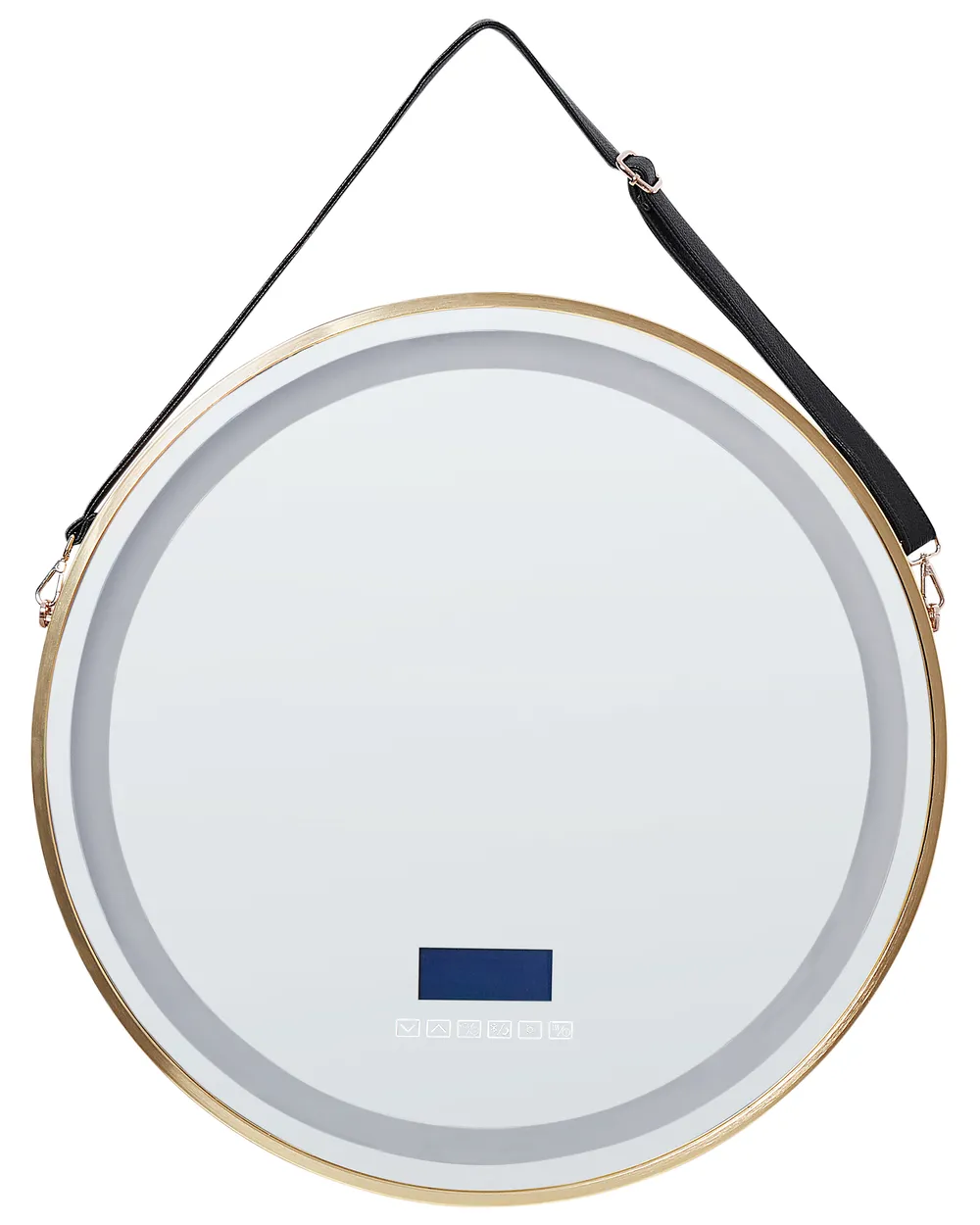 LED Bathroom Mirror DAROIS 60 cm 60 cm with Built-In Bluetooth Speaker ...