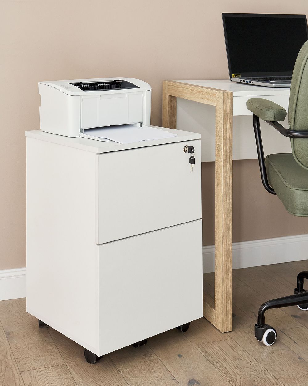 Raumteiler 4-teilig RIDANNA Dunkelbraun 163 cm 170 cm | Beliani.at