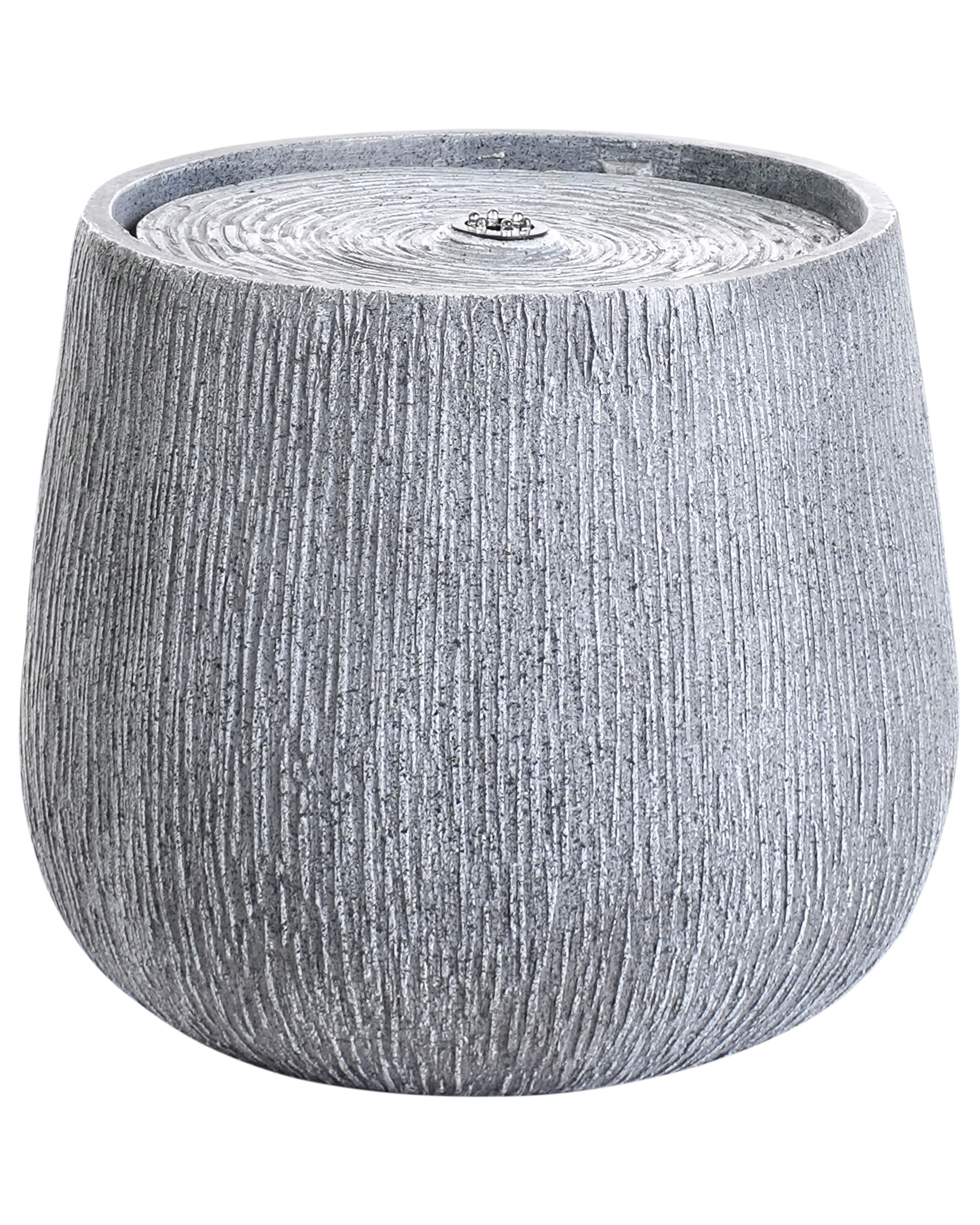 Garden Water Feature LED CASCATA Grey | Beliani.co.uk