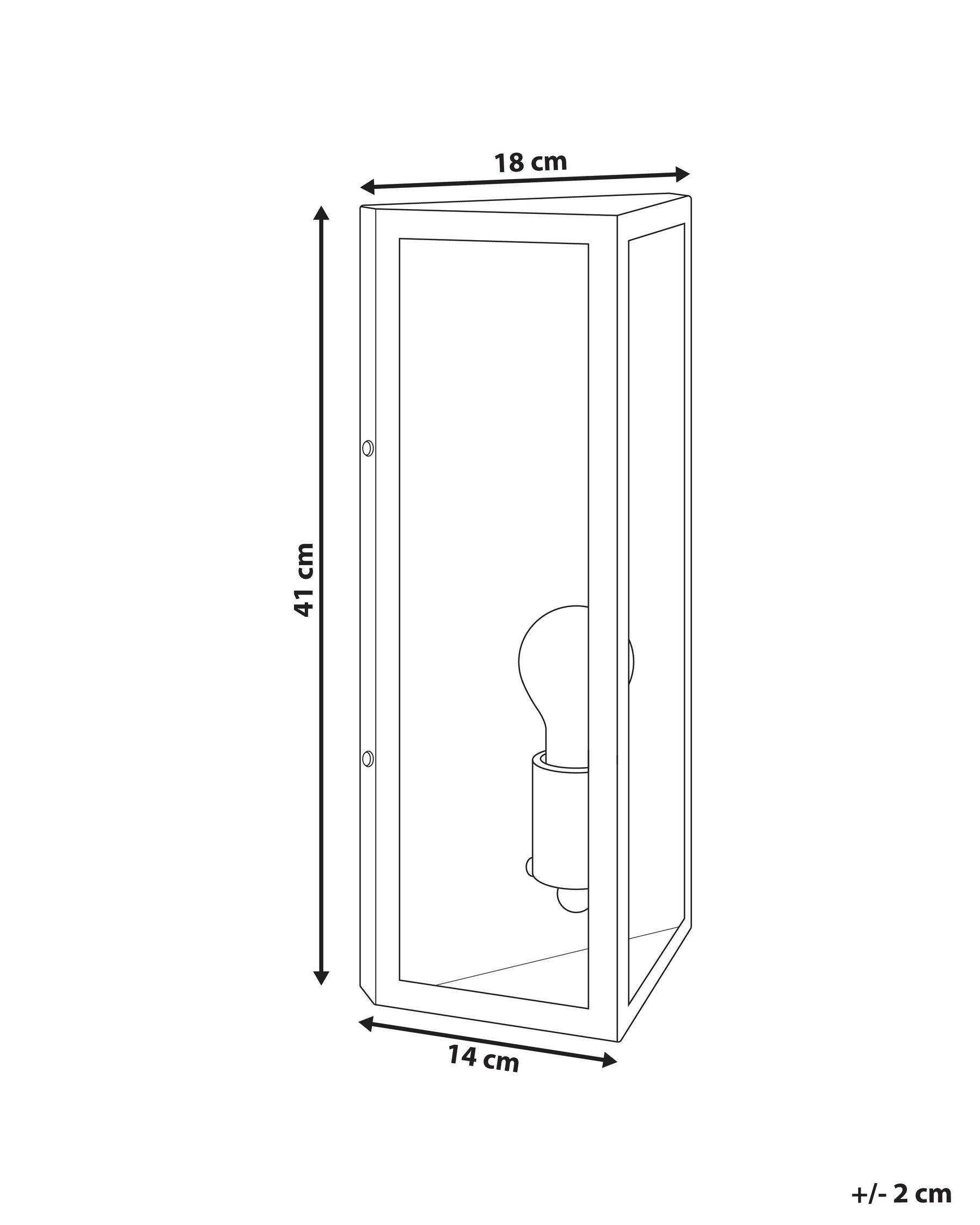 Outdoor Wall Light PACTOLUS Black | Beliani.co.uk