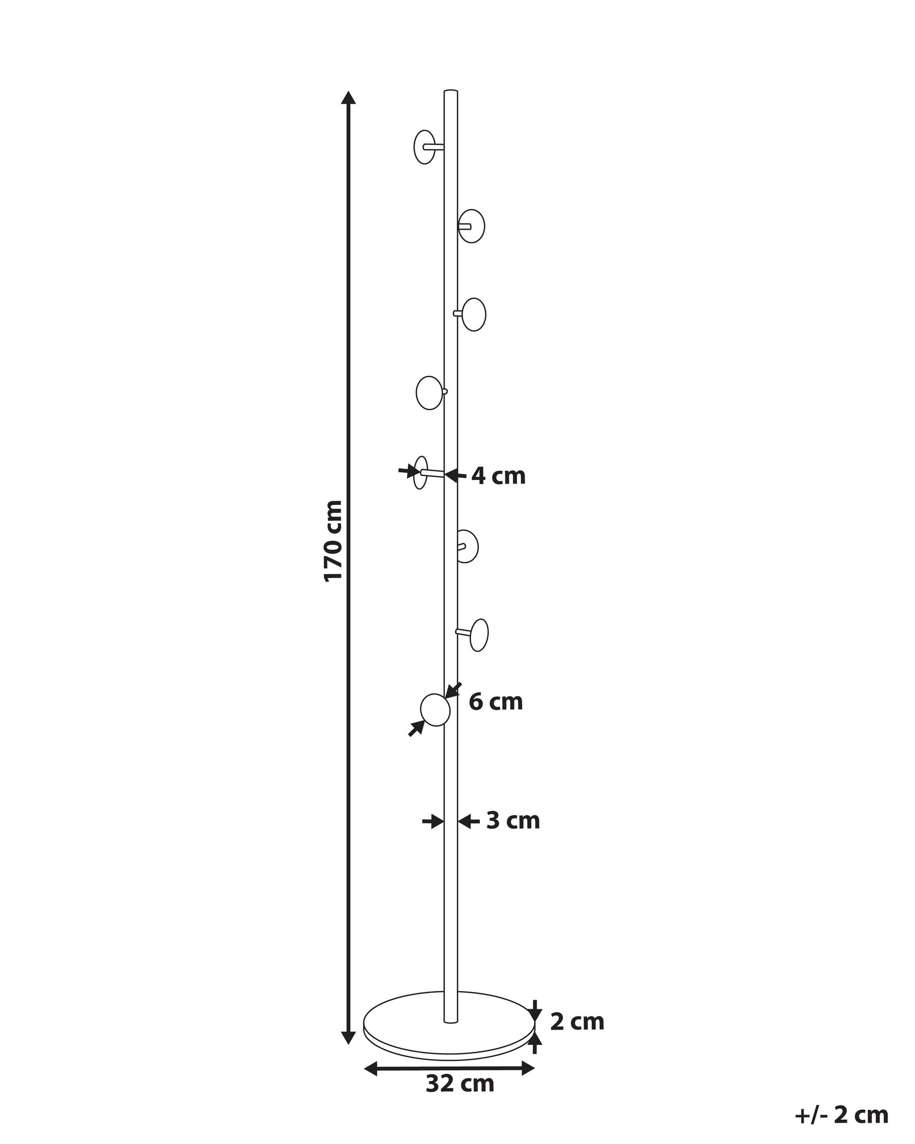 Coat Stand NOTUS Silver | Beliani.co.uk