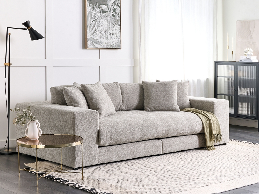 3 Seater Sofa Taupe GLORVIKA Beliani.pl