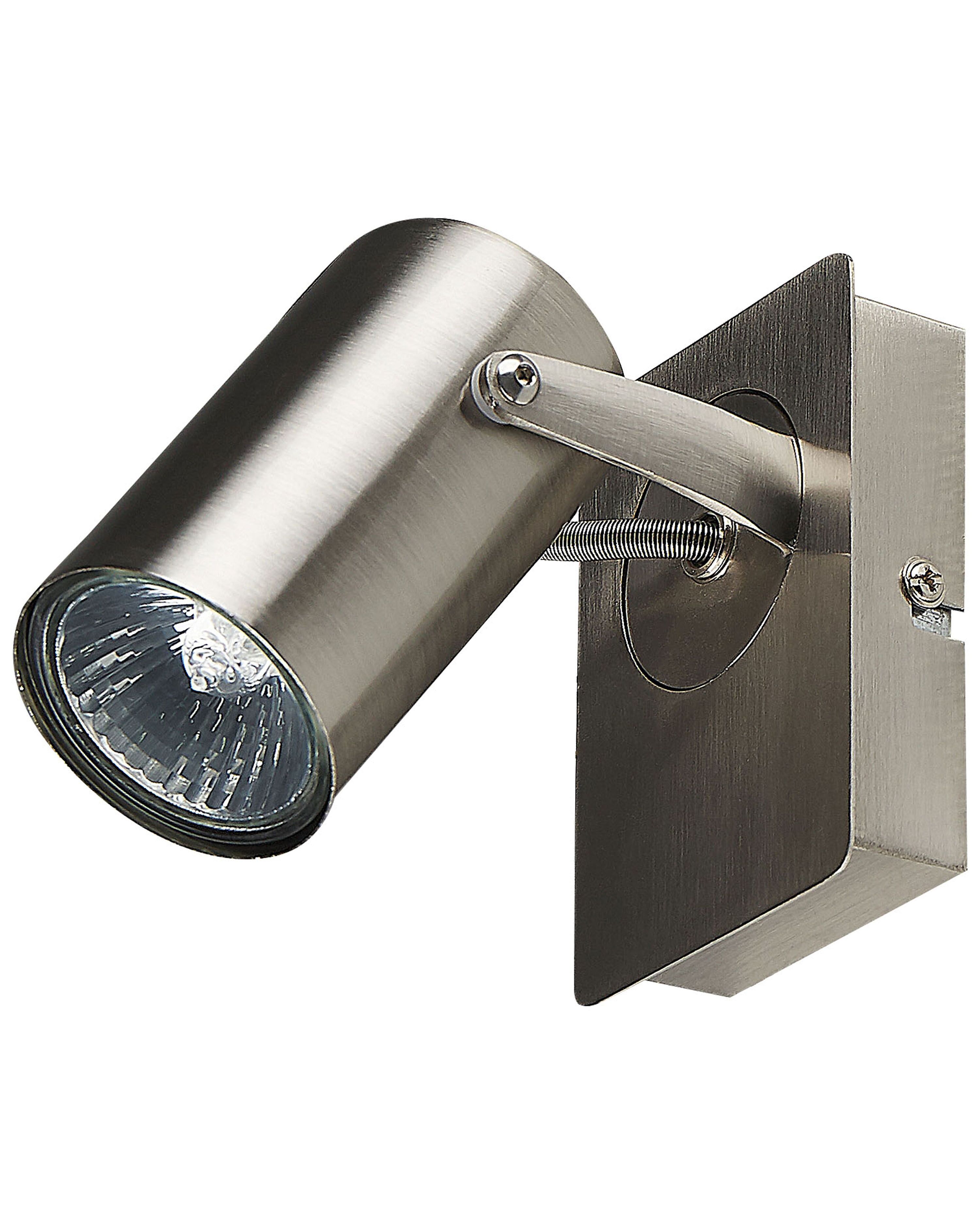 Set of 2 Spotlight Lamps KLIP Adjustable Metal Silver | Beliani.co.uk