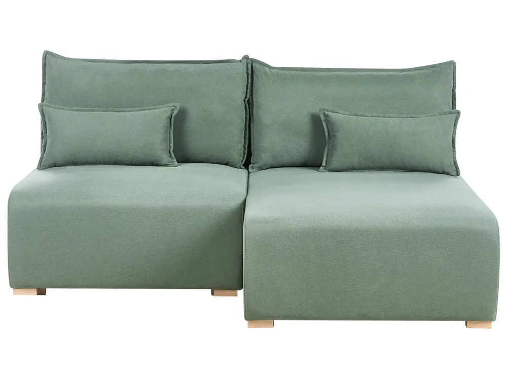 light green corner sofa