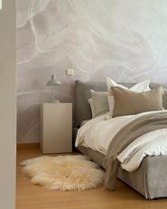 Sheepskin Rug Beige ULURU | Beliani.co.uk