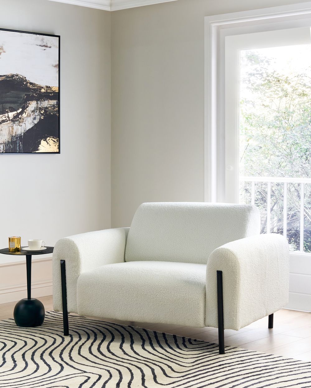Sillón TROSA Tela Gris claro | Beliani.es