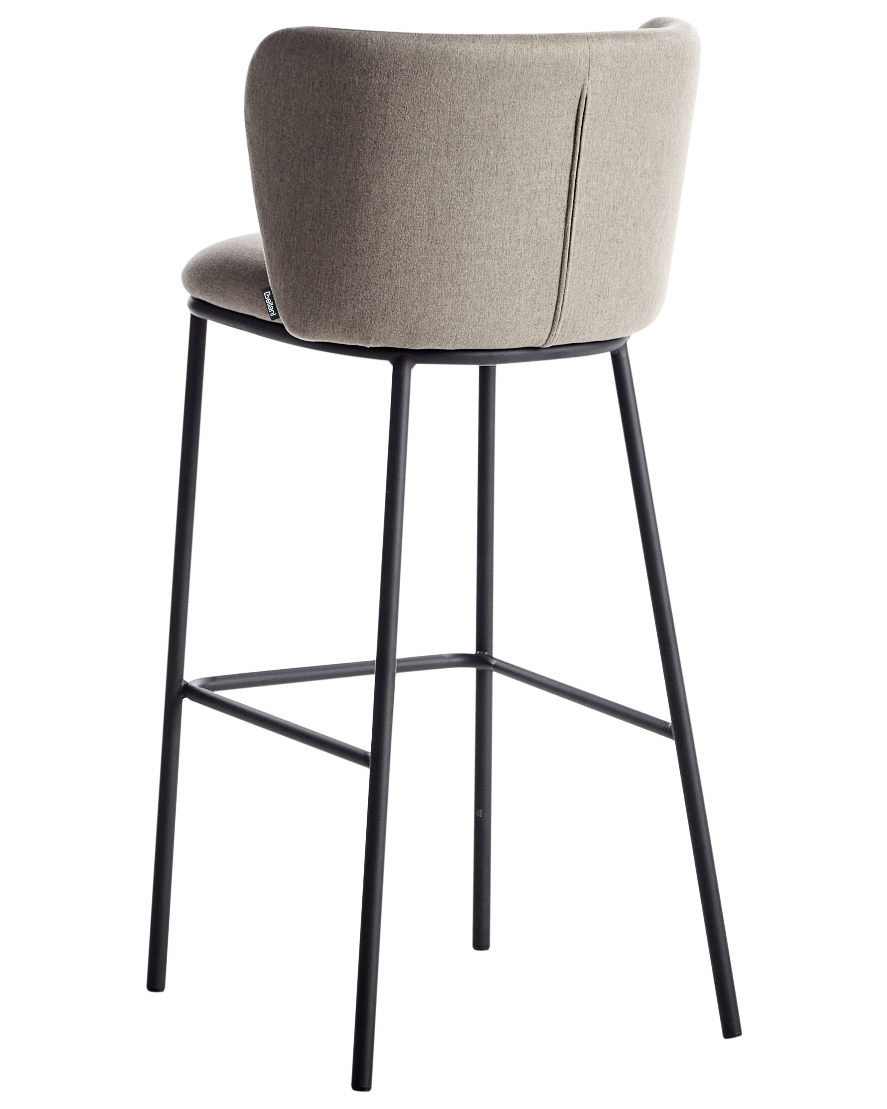 Set of 2 Bar Chairs MINA Taupe | Beliani.co.uk