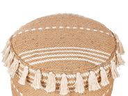 Pouf SARSAR Jute Beige 50 cm 50 cm 35 cm | Beliani.at