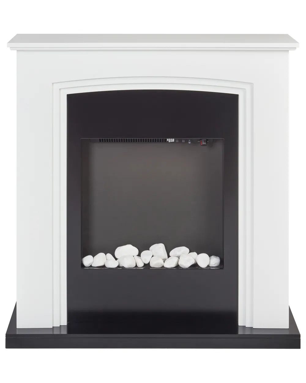 Electric Fireplace Heater NYIRI White | Beliani.co.uk
