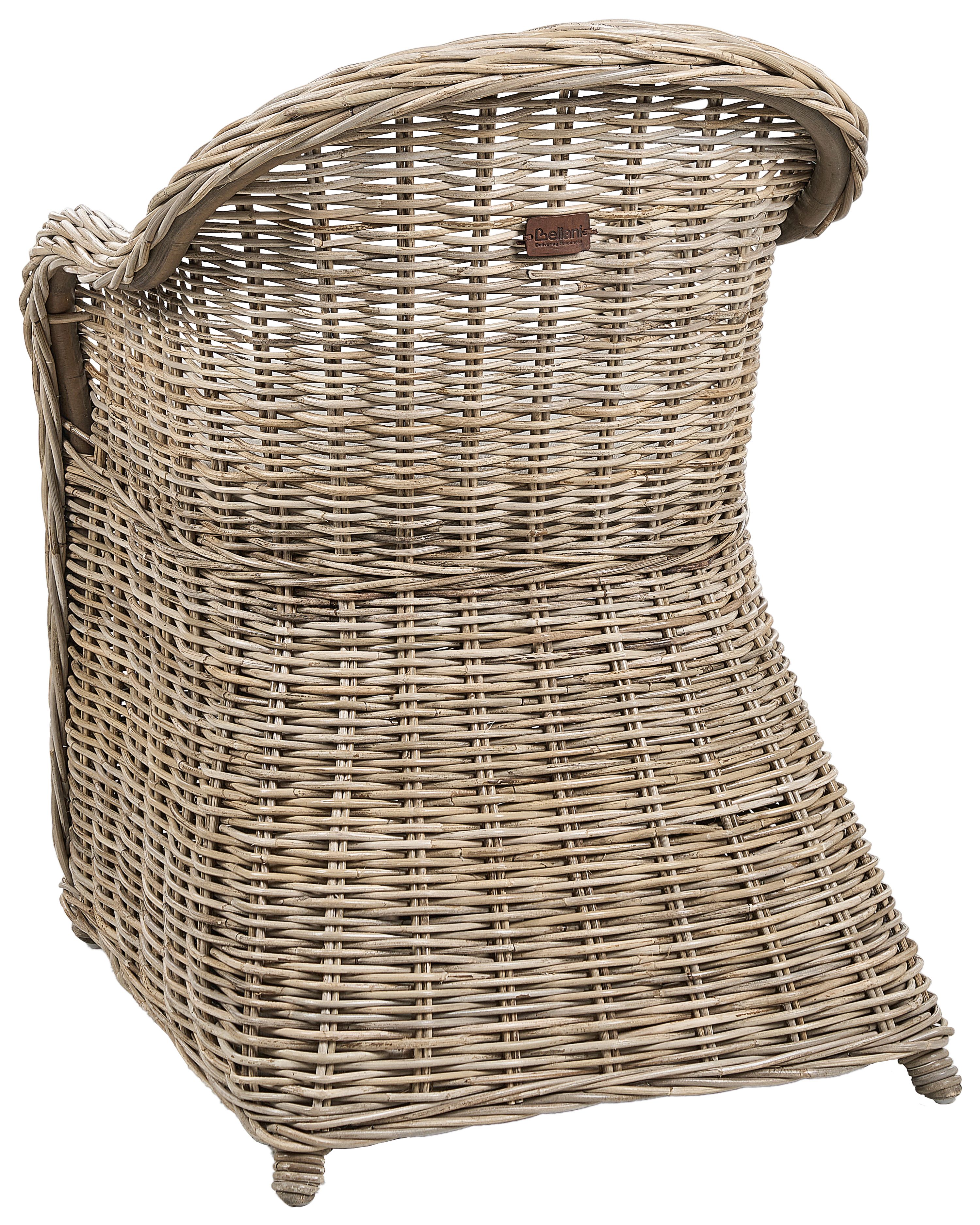 Gartensessel 2er Set mit Auflagen SUSUA II Rattan Naturfarben | Beliani.de