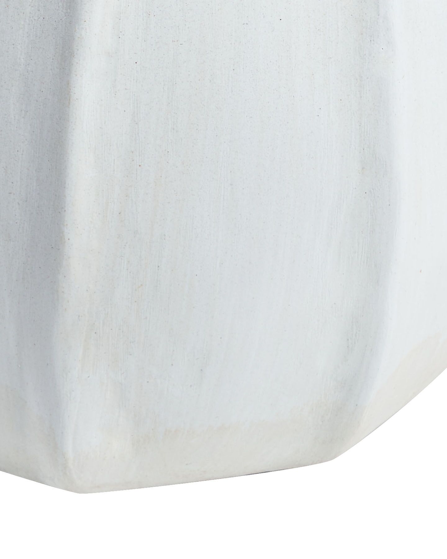 Dekovase KAMPAR Keramik 30 cm Weiss | Beliani.ch