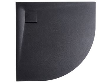 Zuhany tálca PARON 90 x 90 x 3 cm Fekete | Beliani.hu