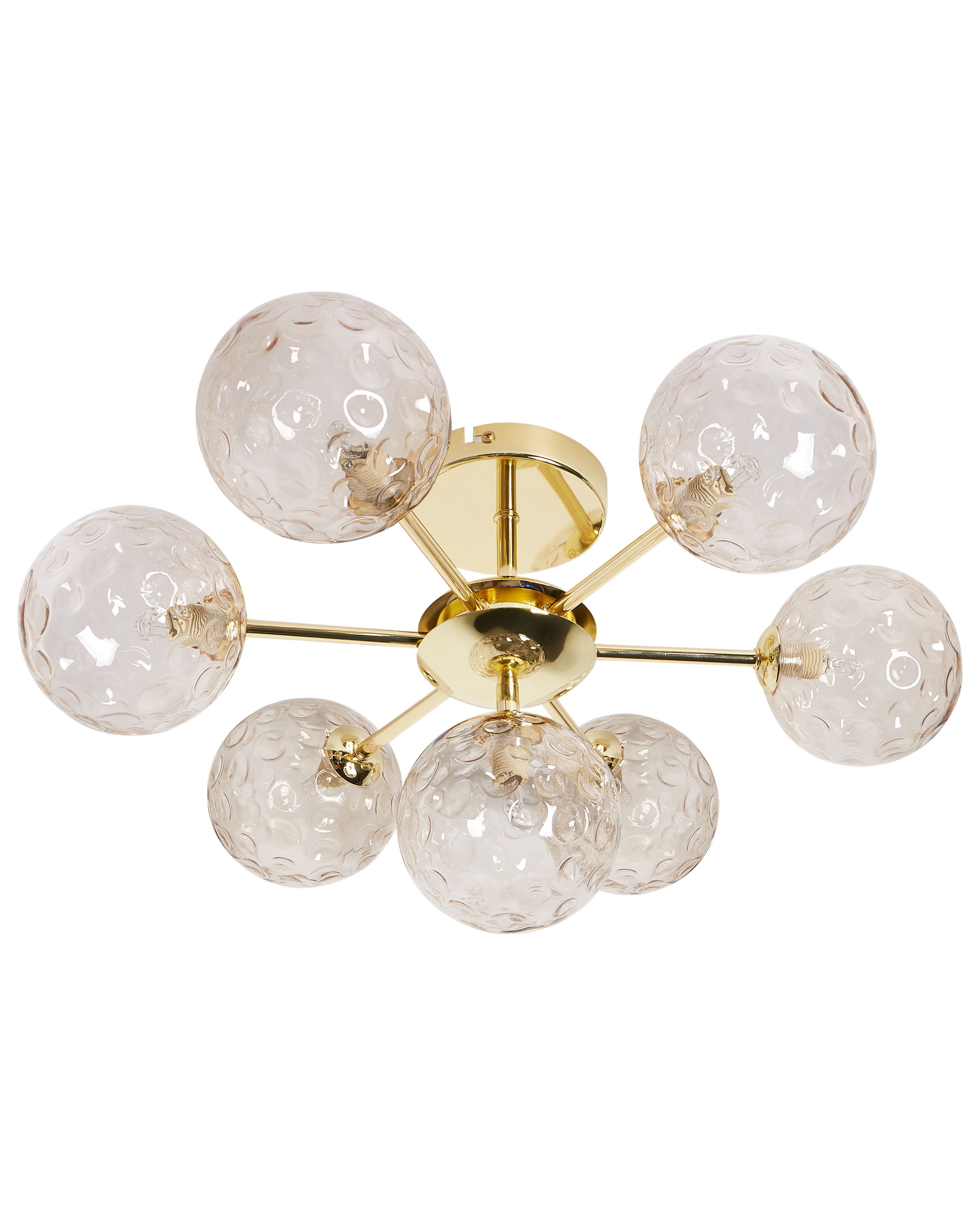 Taklampe ANADYR Glass Beige | Beliani.no