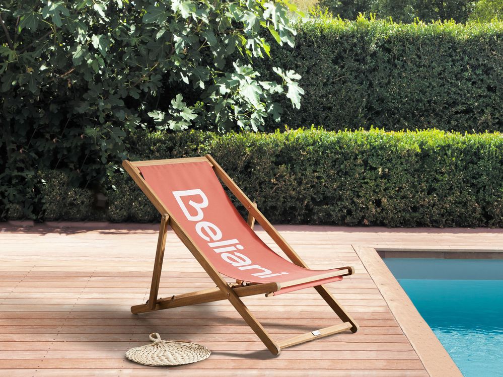 Rocking Sun Lounger CARANO Metal Black | Beliani.co.uk