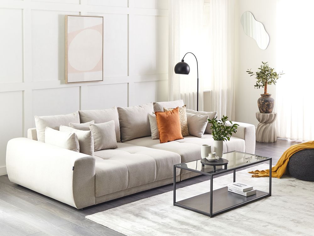 Canapé 3 places FLORO Cuir PU Blanc | Beliani.fr