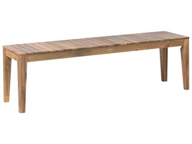 Garden Bench CHIOGGIA 155 cm Certified Acacia Wood Light Brown ...