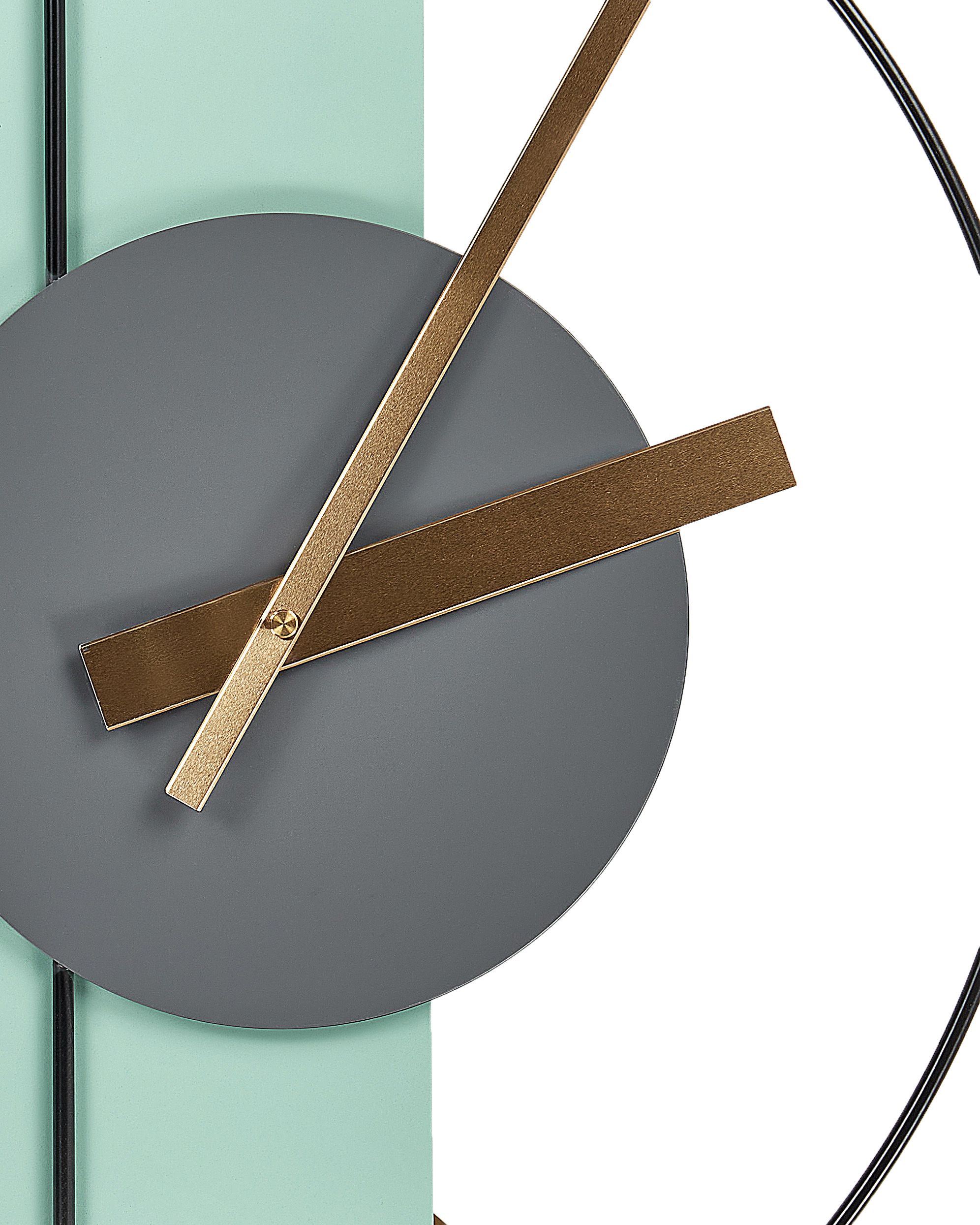 Wall Clock CEVINS 31 cm Metal Light Green | Beliani.co.uk
