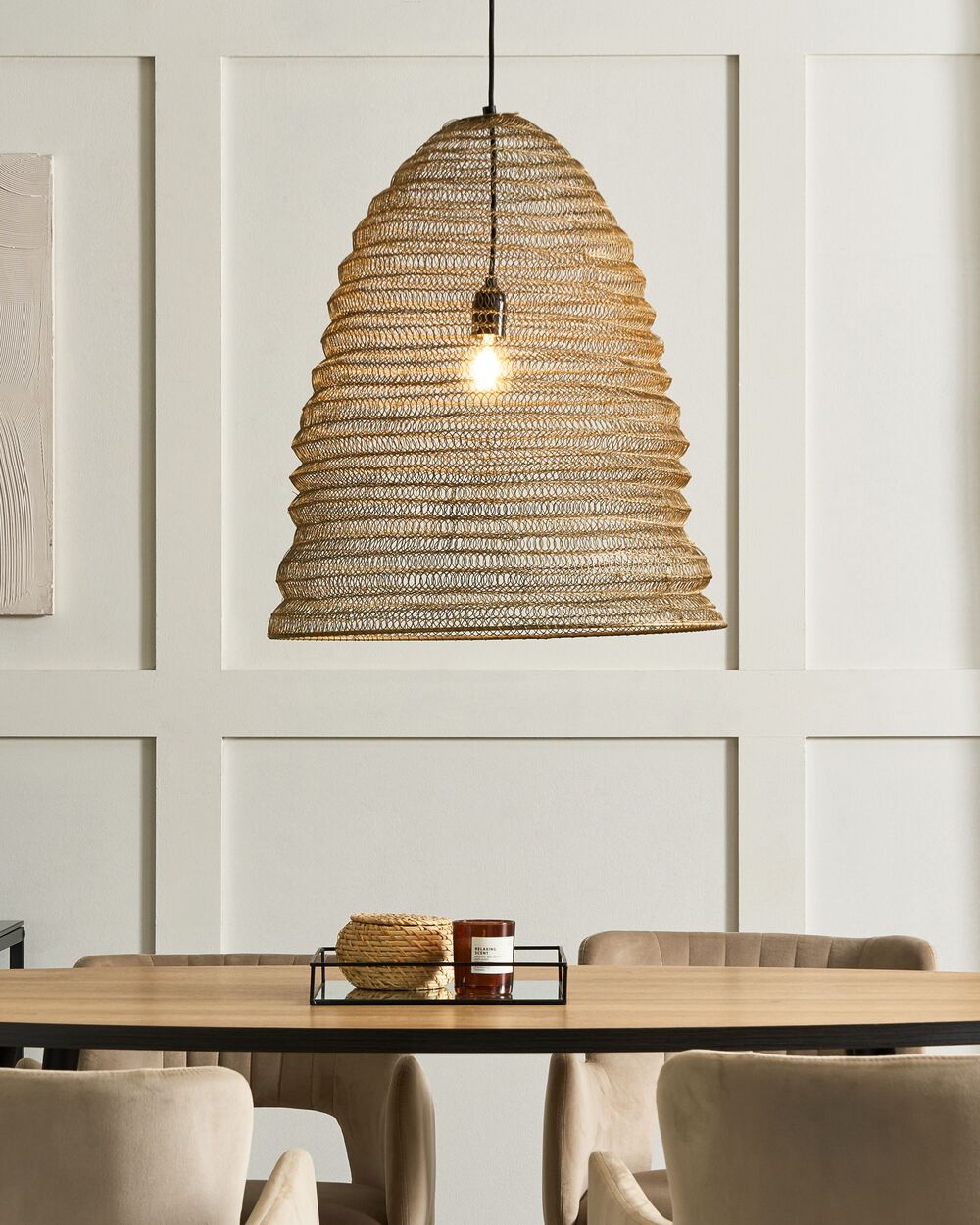 Pendant Lamp BIRRIE Metal Brass | Beliani.co.uk