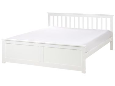 Seng Fyretræ OLIVET 160 x 200 cm Hvid | Beliani.dk