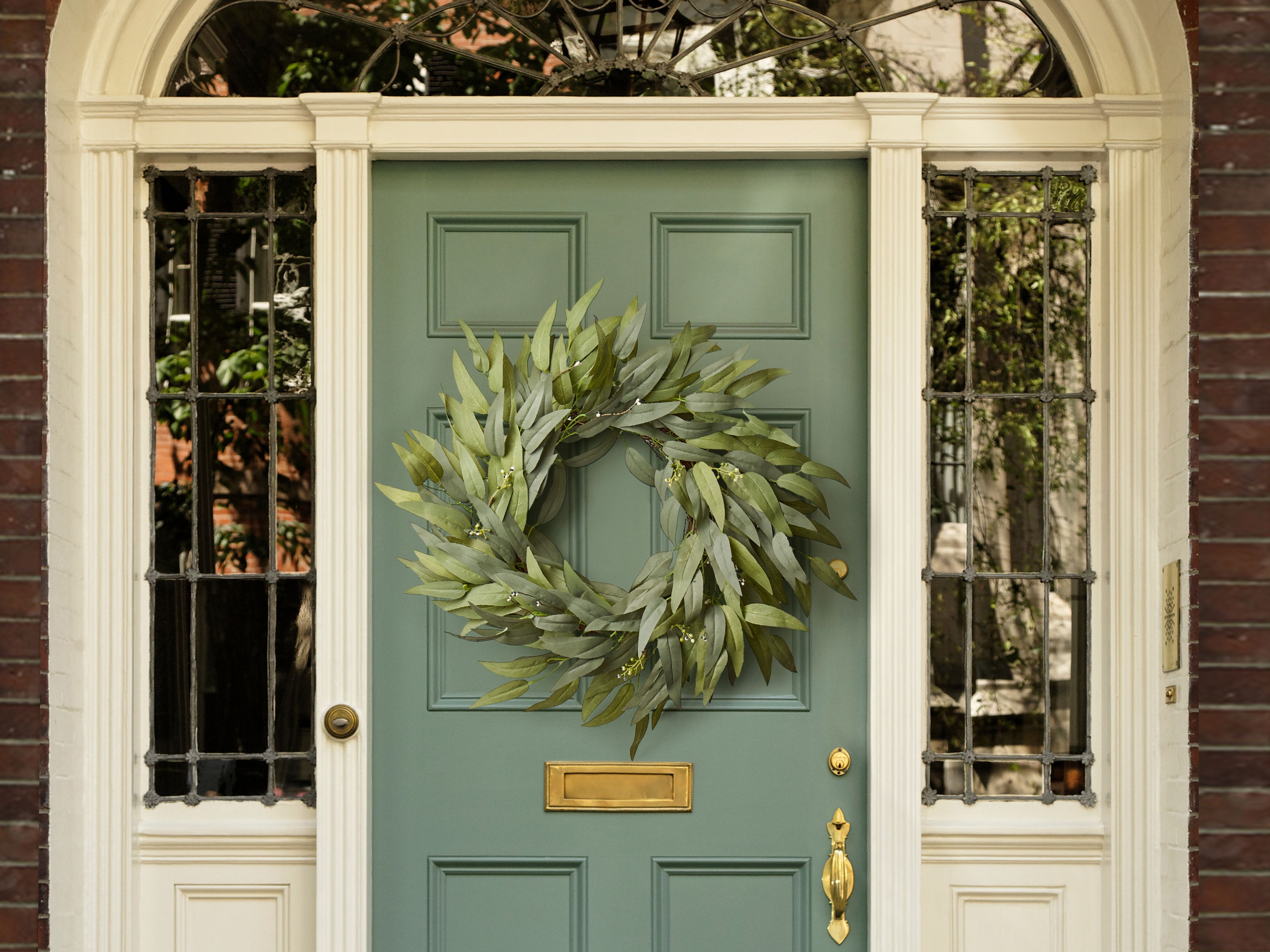 Dekorativ krans ø 65 cm grøn GAMRUN | Beliani.dk