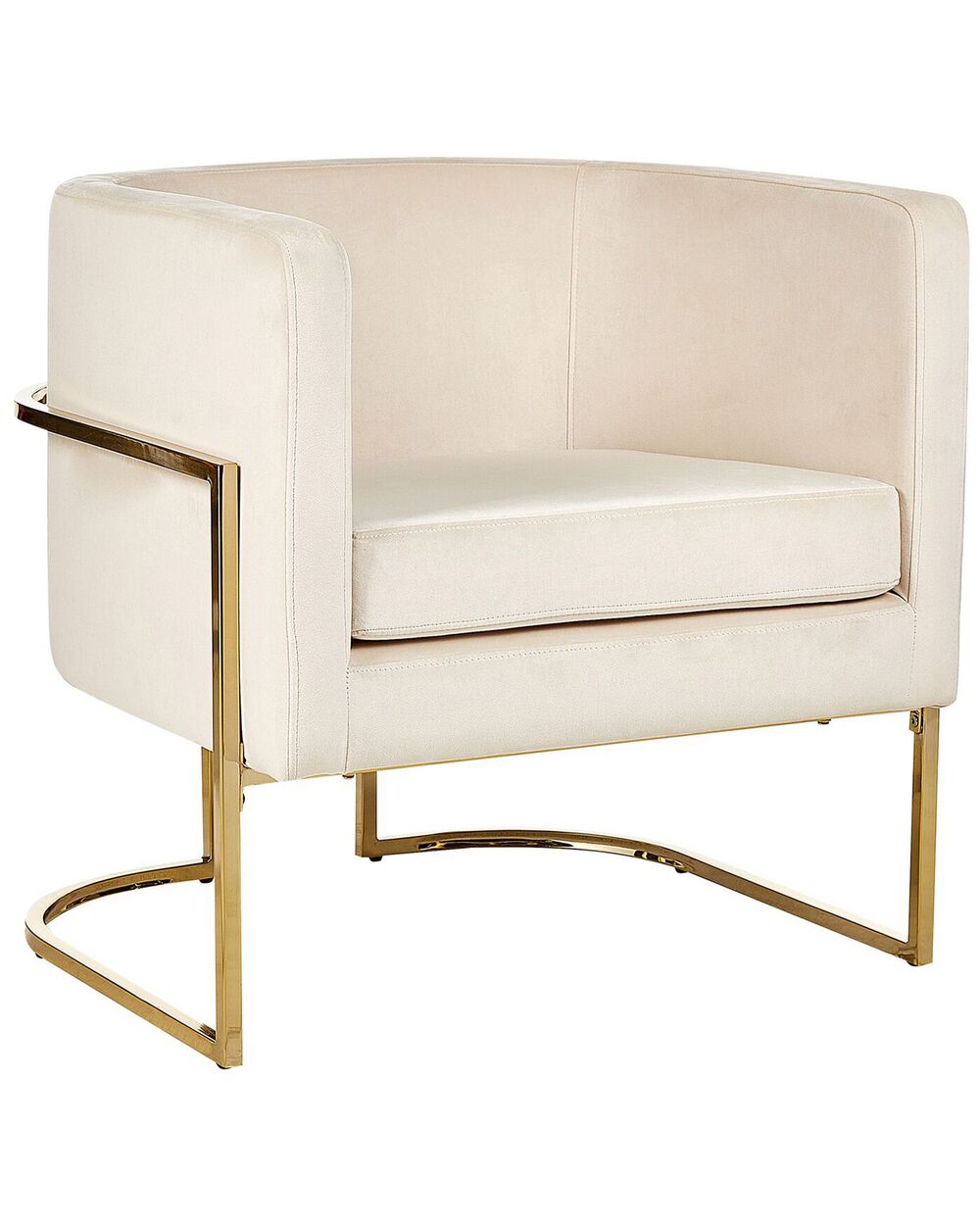 Cream chair gold legs store