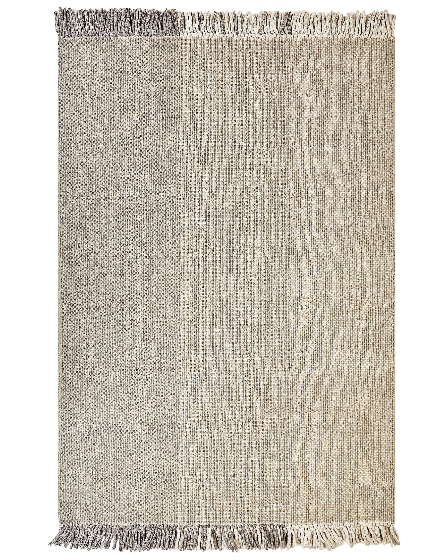 Wool Area Rug 140 x 200 cm Grey TEKELER | Beliani.co.uk
