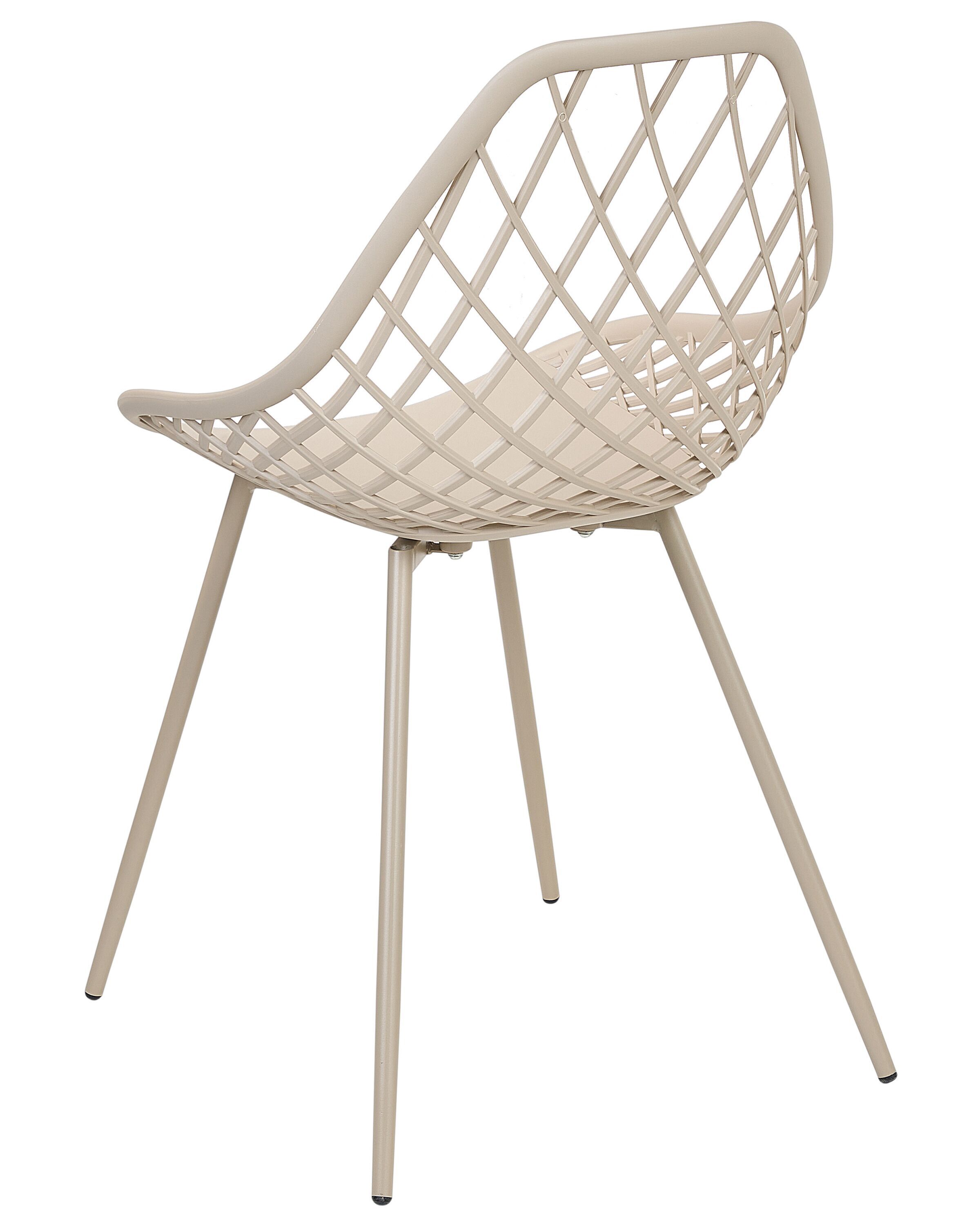 Sett med 2 spisestoler CANTON II Beige | Beliani.no