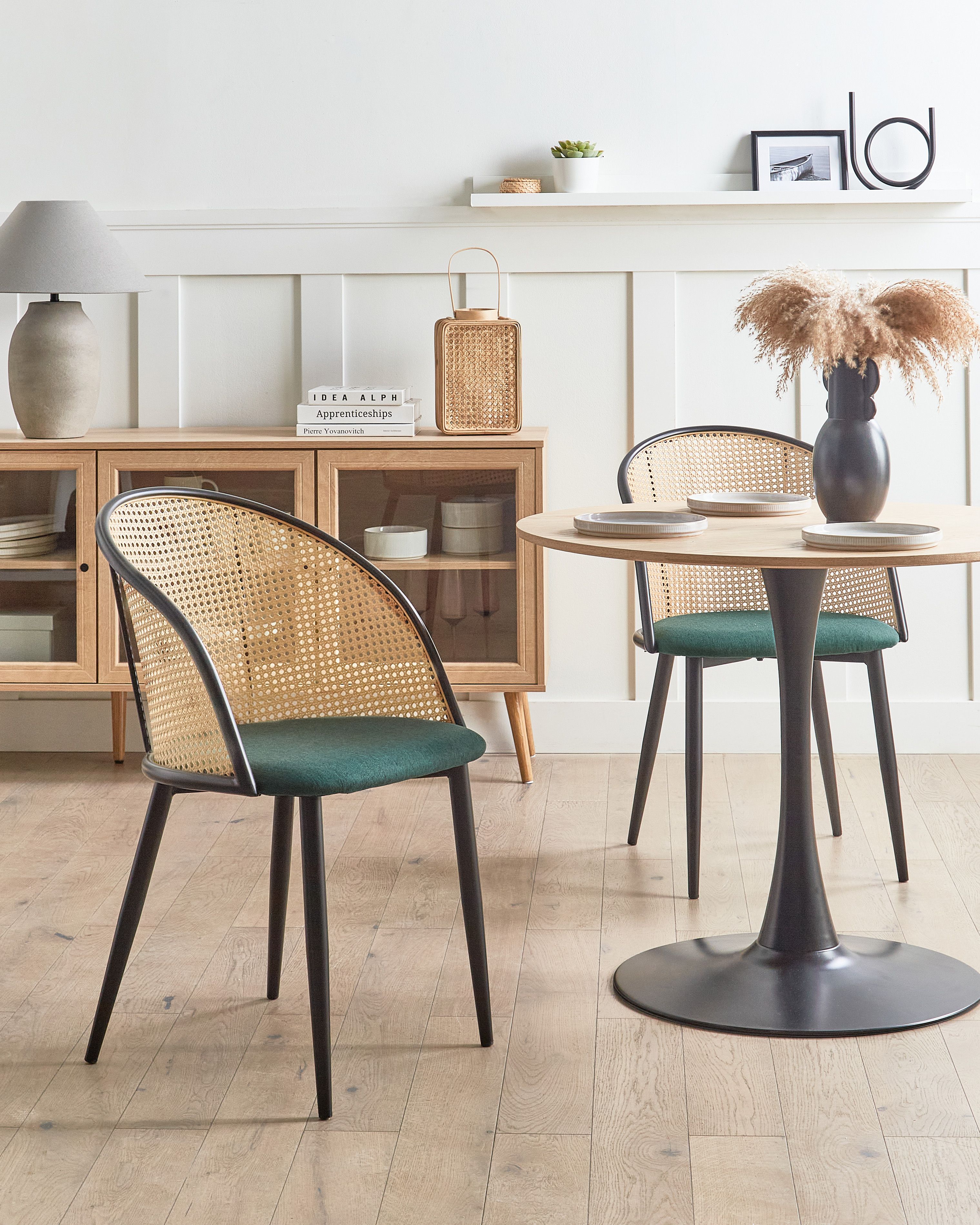 Set de 2 scaune dining CORNELL Metal Verde | Beliani.ro