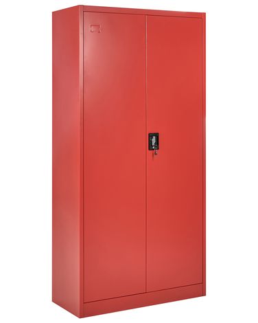 Storage Unit FELDSPAR Metal Red | Beliani.co.uk