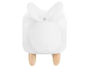 Animal Stool BUNNY Fabric Off-White | Beliani.at