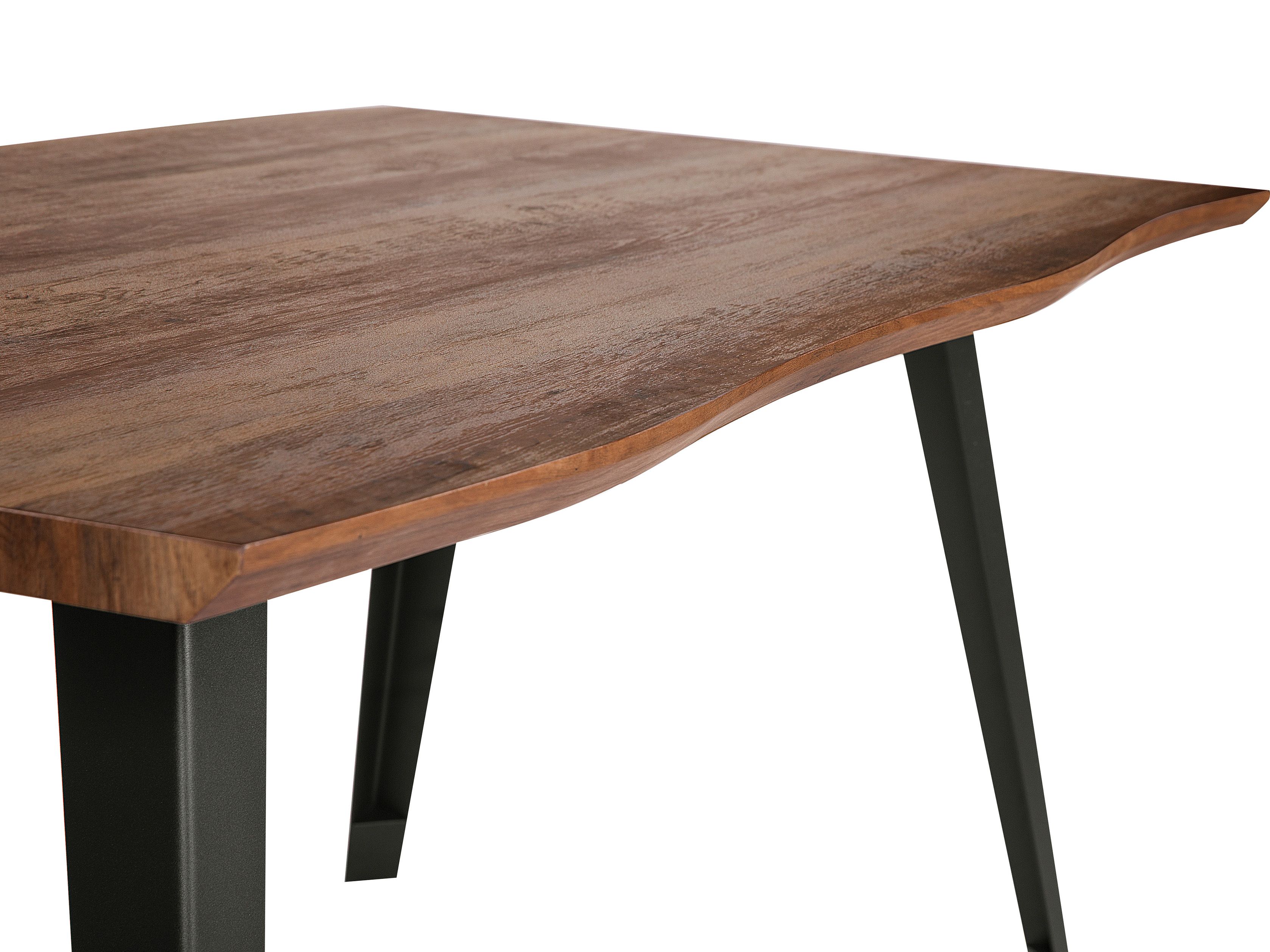 Dining Table 160 x 90 cm Dark Wood WITNEY | Beliani.co.uk