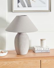Table Lamp GRALIWDO Ceramic Light Grey | Beliani.co.uk