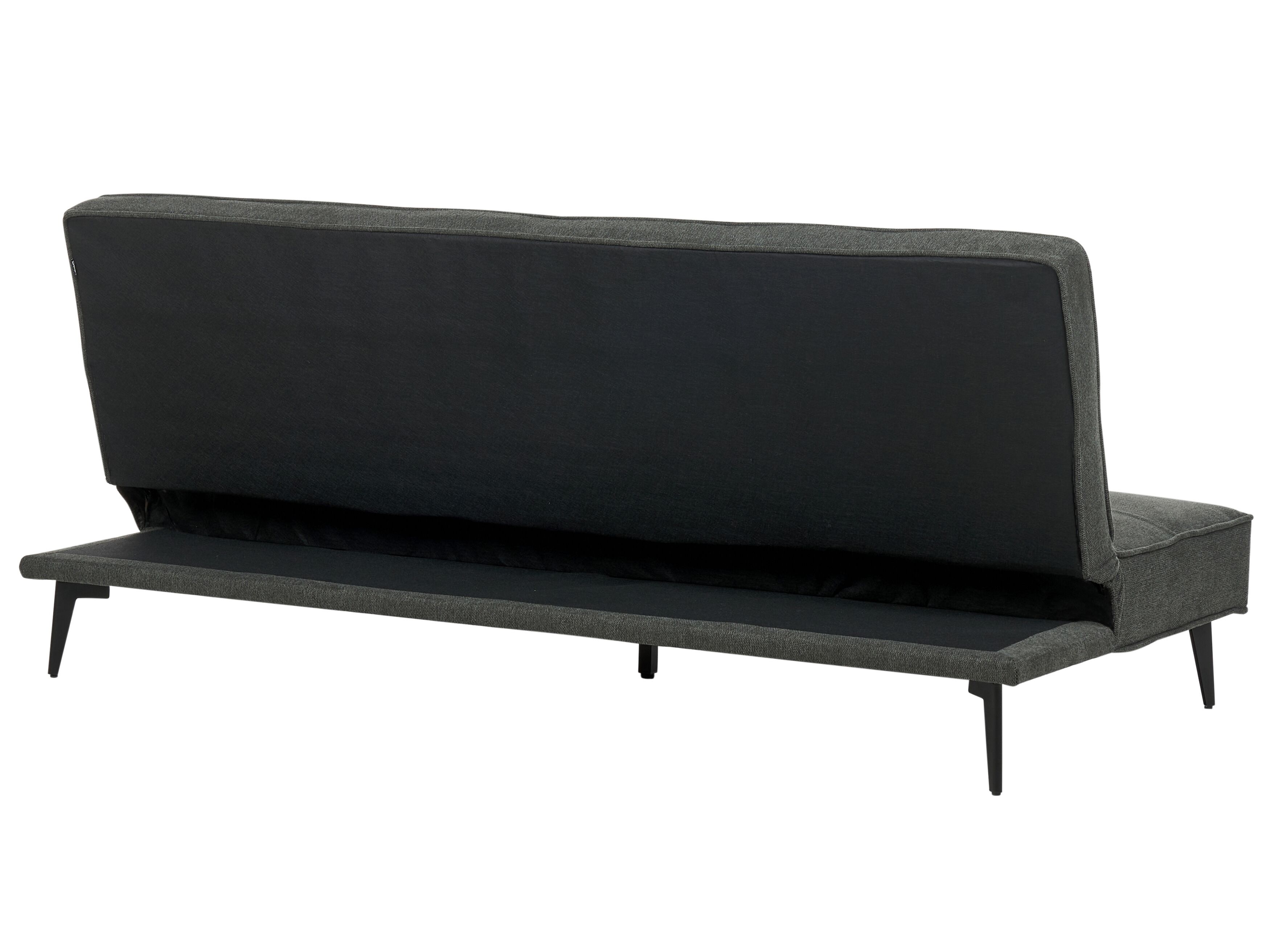 Sofá-cama ESSVIK Tecido Cinzento escuro 3 lugares | Beliani.pt