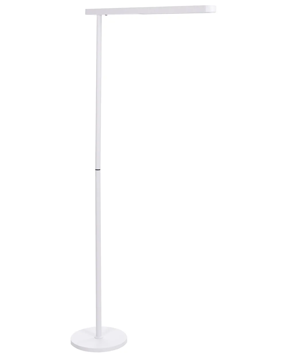 LED Stehlampe TAURUS mit Dimmer Metall Weiß | Beliani.at