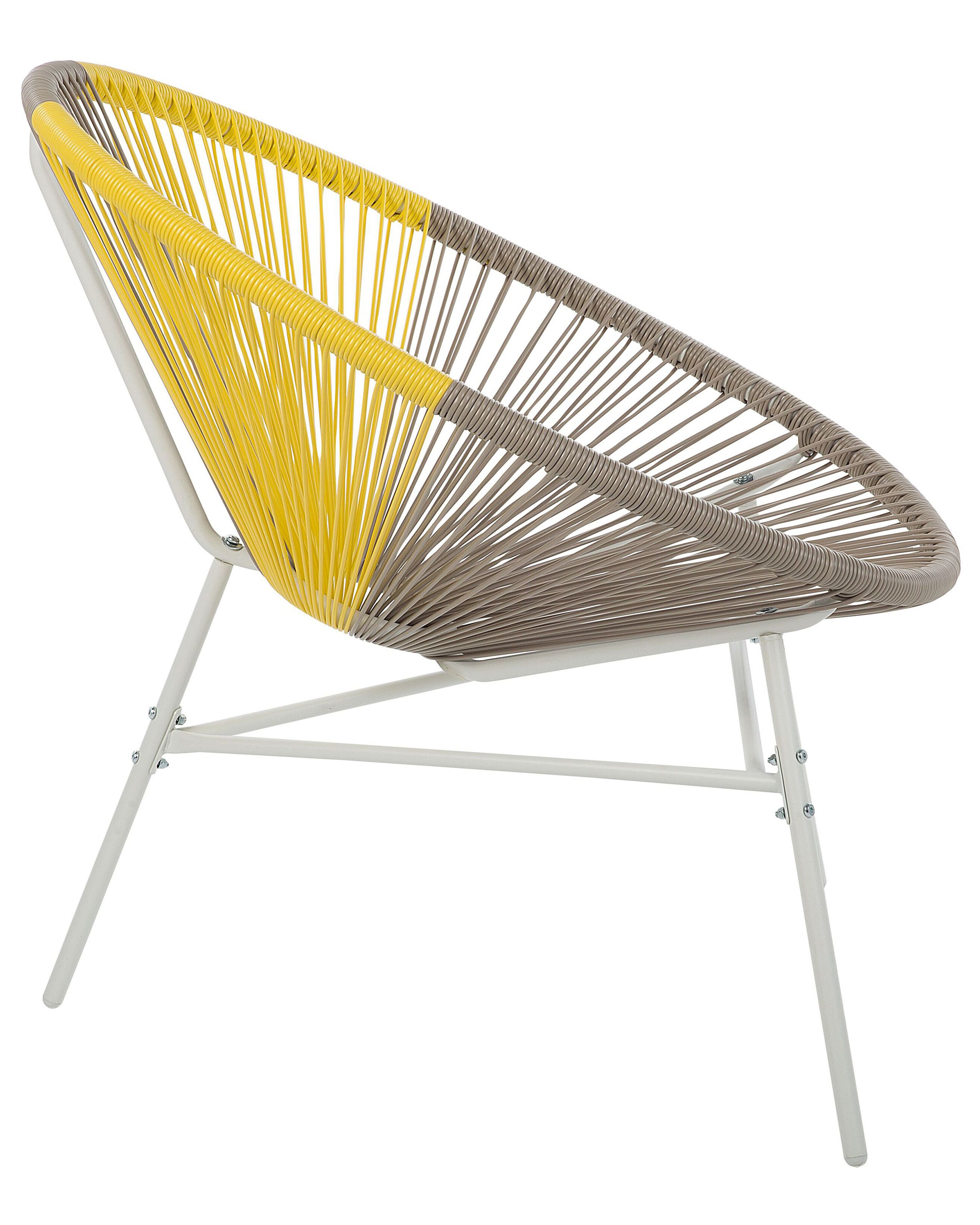 Gartenstuhl 2er Set ACAPULCO Polyrattan Taupe | Beliani.ch