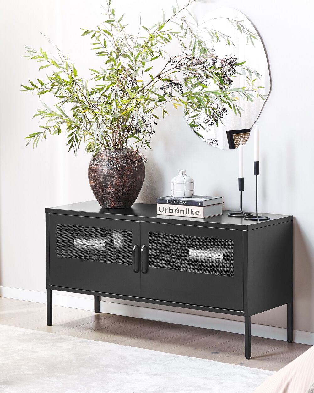 Raumteiler 4-teilig RIDANNA Dunkelbraun 163 cm 170 cm | Beliani.at