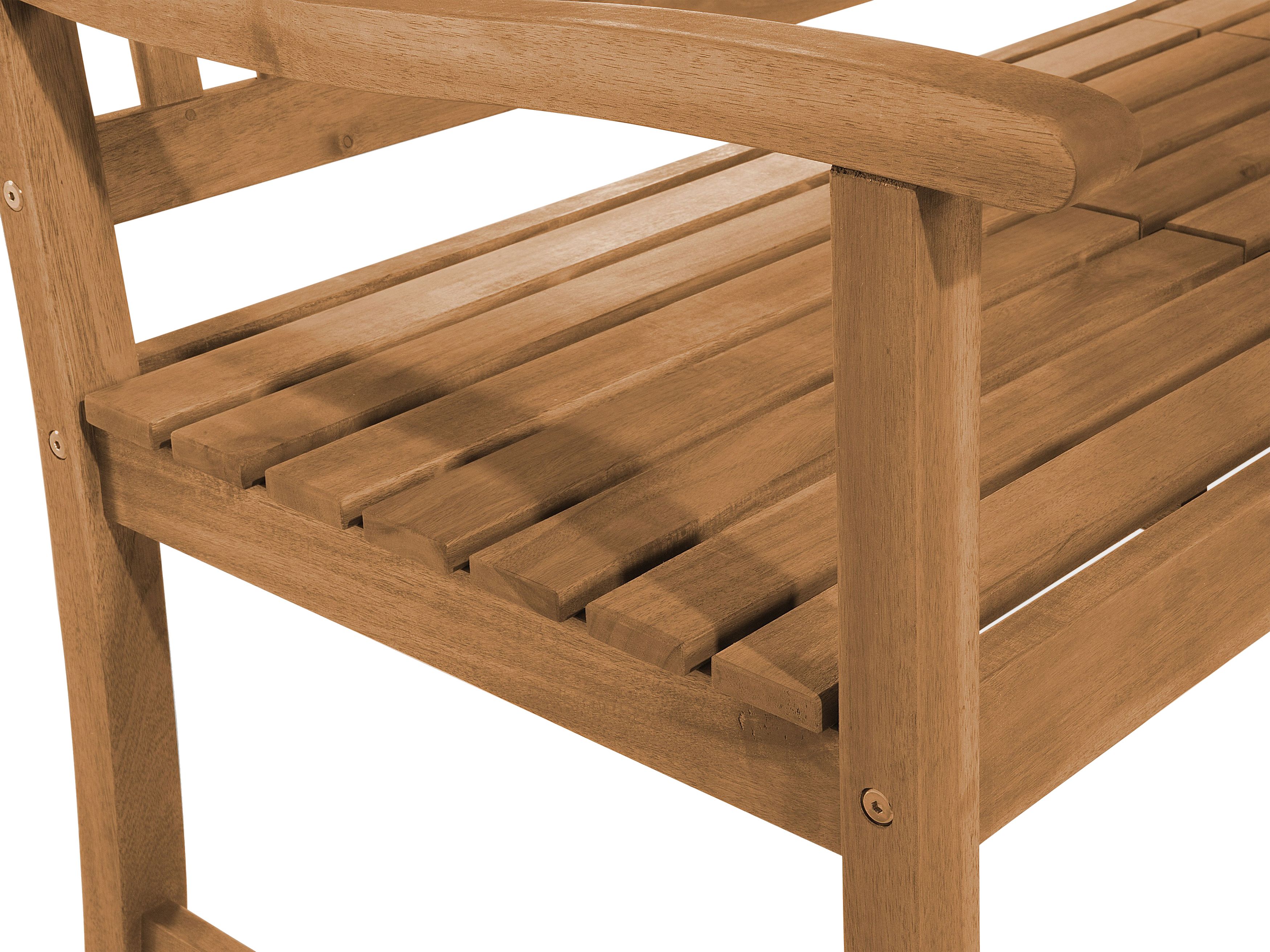Acacia Wood Garden Bench 150 cm HILO | Beliani.co.uk