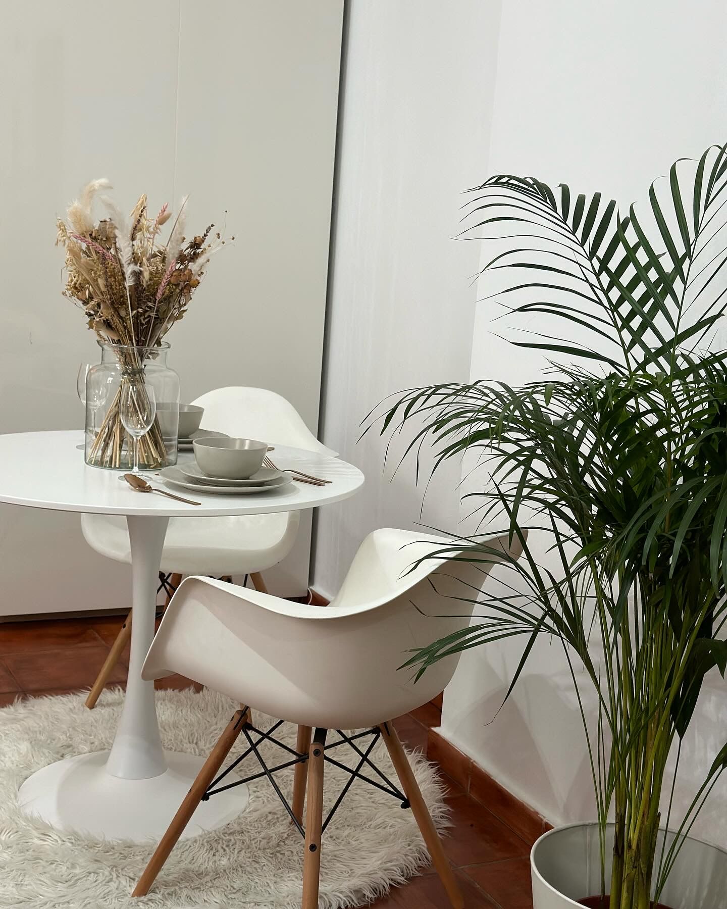 Dining Table BOCA White 90 cm 90 cm | Beliani.co.uk