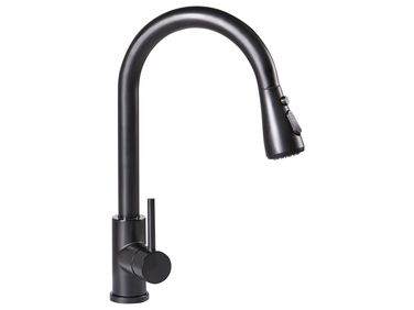 Kitchen Pull Out Tap PAIMUN Black | Beliani.co.uk