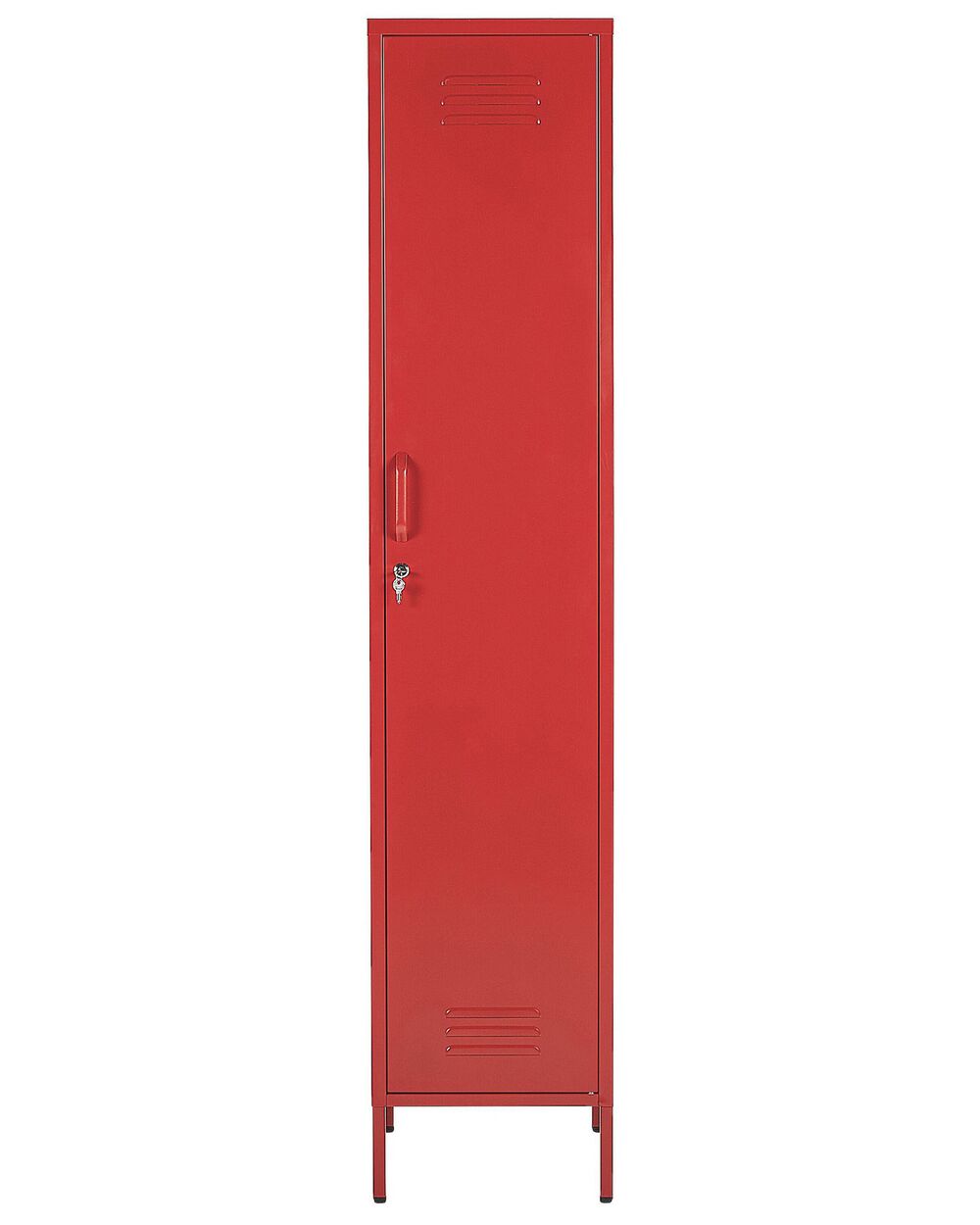 Metal Storage Cabinet Red FROME Beliani