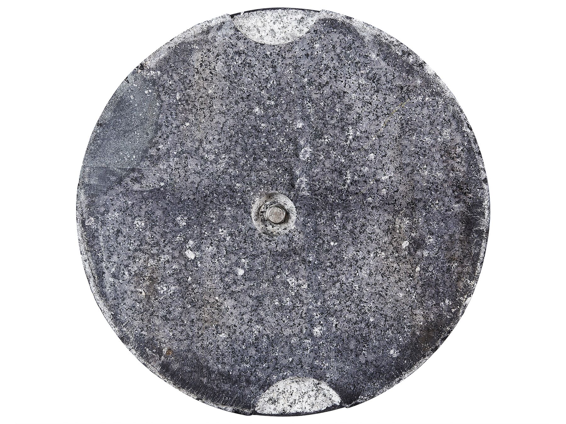 Round Granite Parasol Base Black CEGGIA | Beliani.co.uk