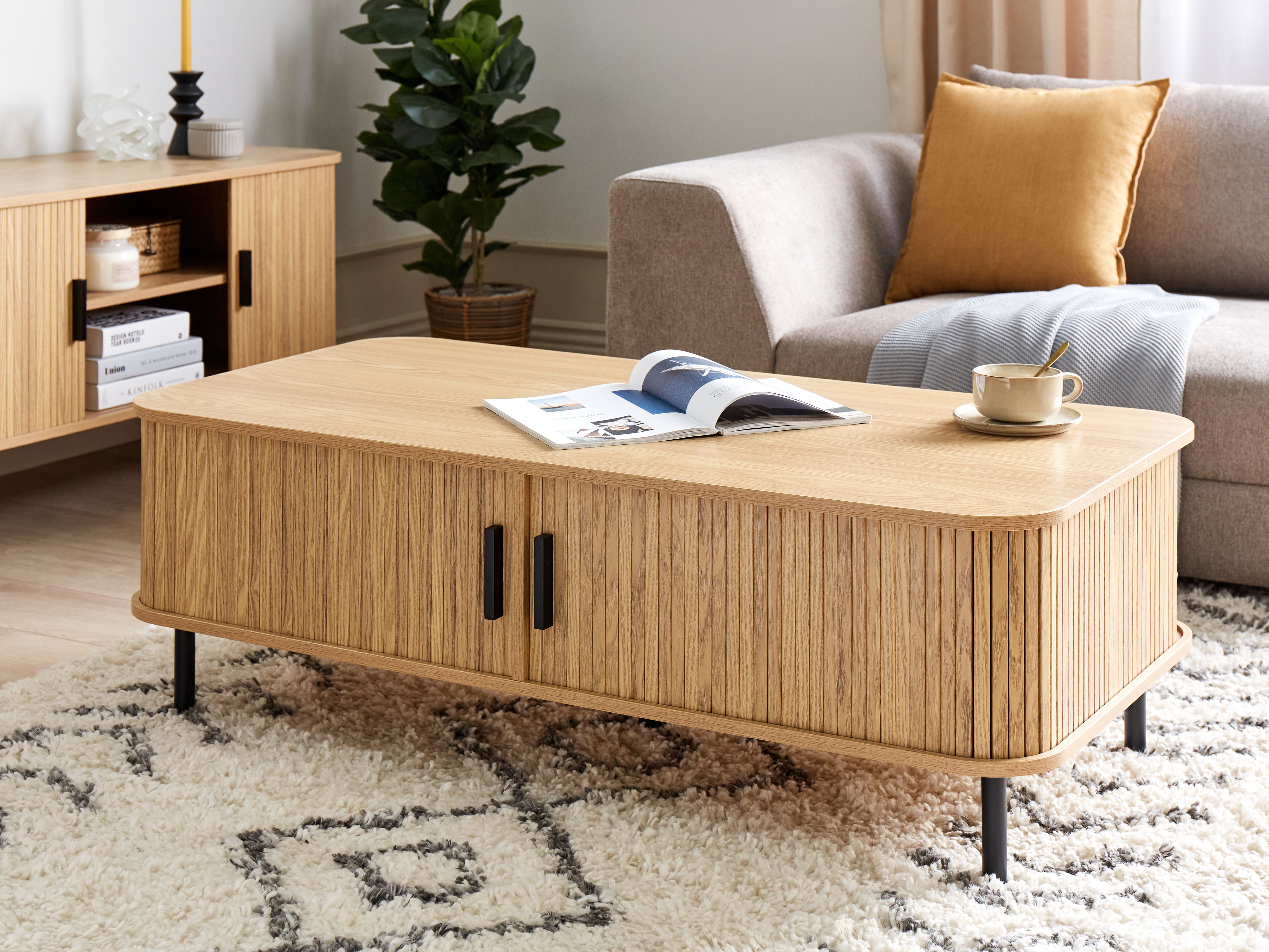 Coffee Table Light Wood BRADLEY Beliani