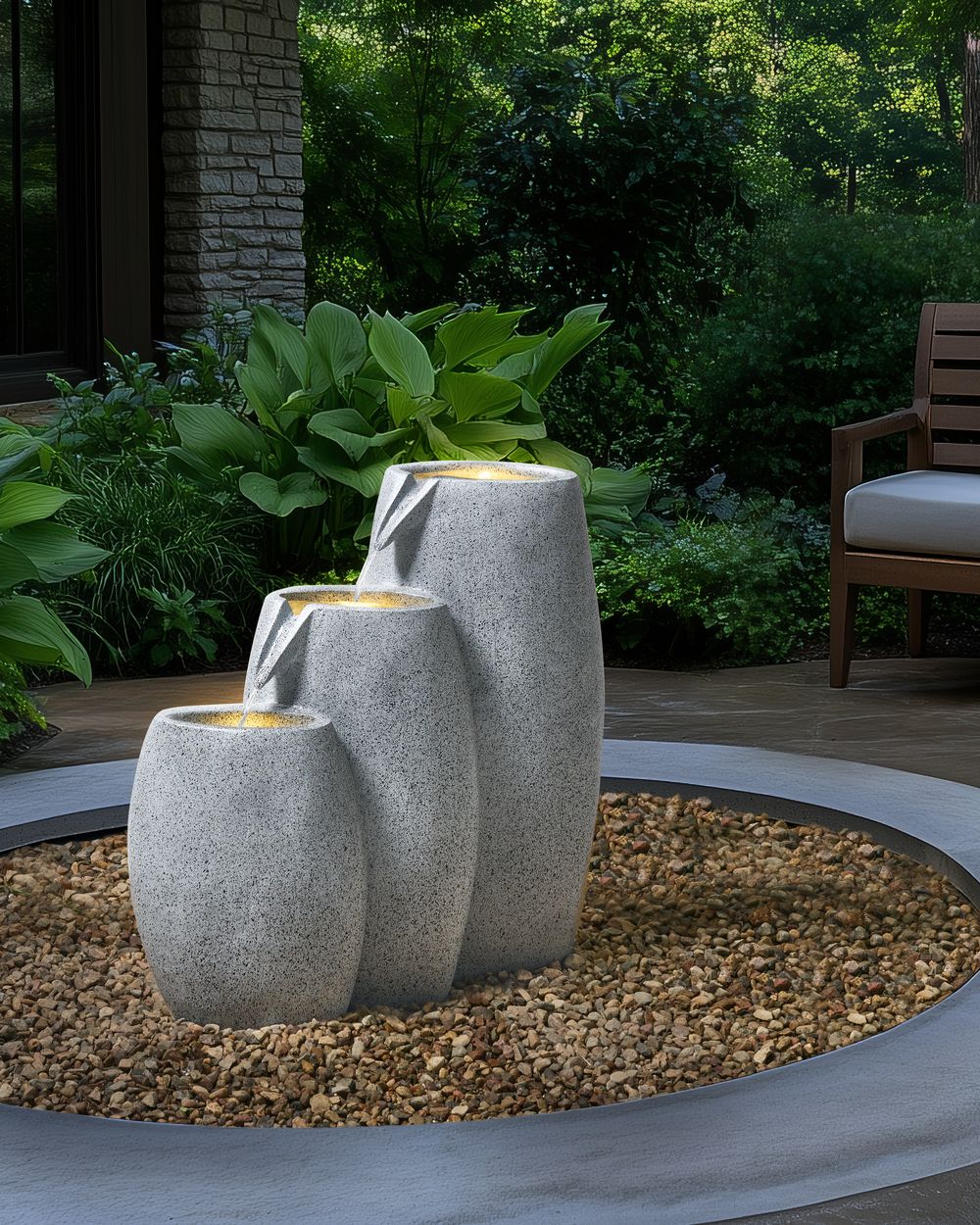 Lot de 2 pots de fleurs MODI 30 cm Doré | Beliani.fr