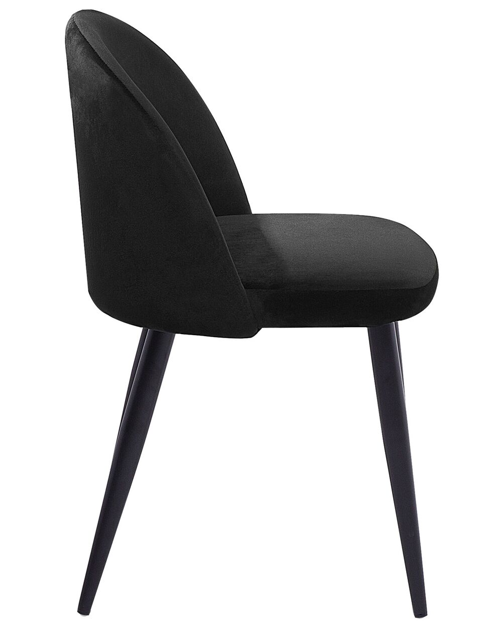 Black velvet dining chairs set of 2 store