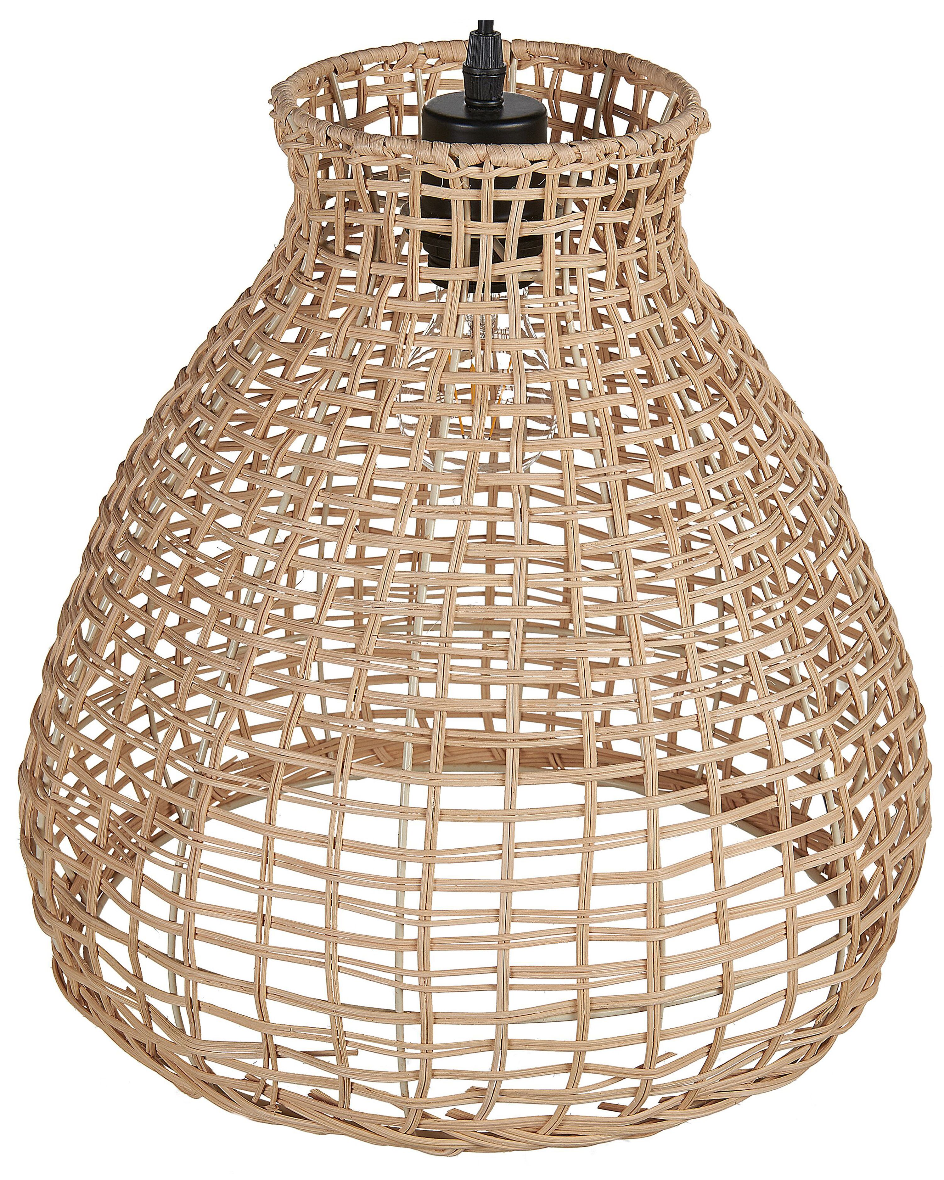 Hanglamp SAKENI Rotan Natuurlijk | Beliani.nl