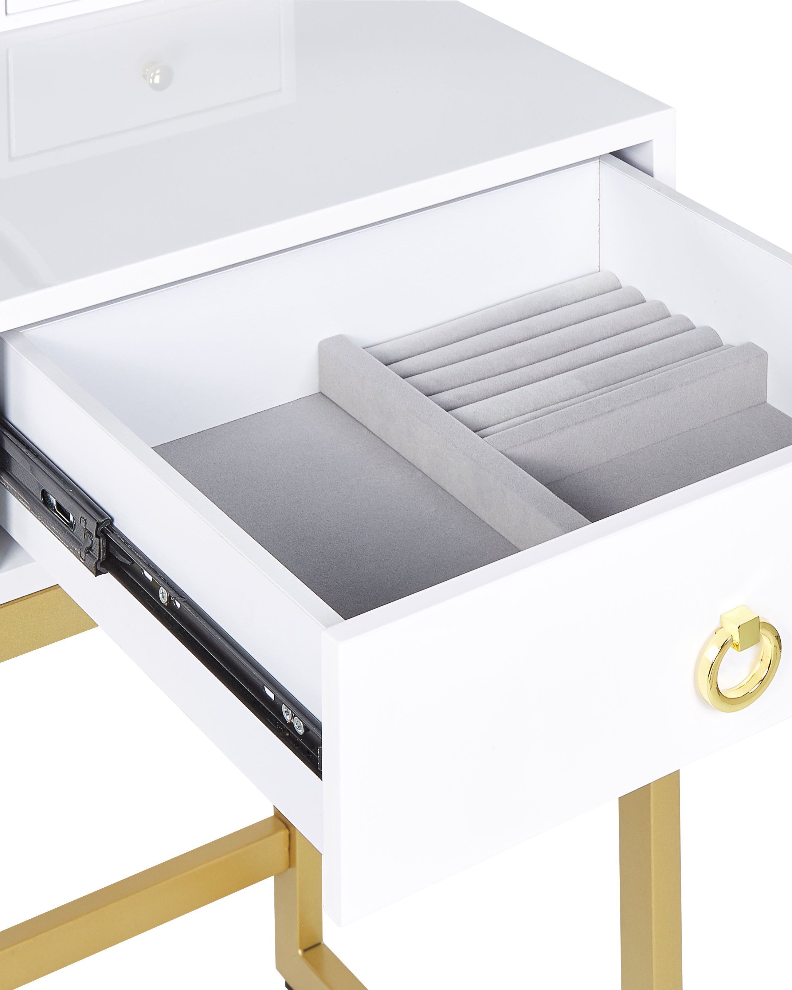 Makeup Bord AUXON LED Hvid | Beliani.dk